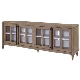 Heritage Coastal Breeze Living 80 Inch 4-Door Entertainment Console in ...