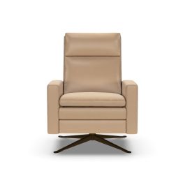 American Leather Simon Re-Invented Swivel Recliner Chair in Bison ...