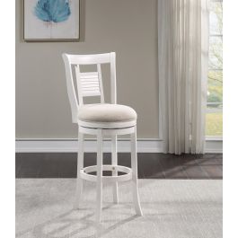 American Woodcrafters Palmer Wood Frame Barstool in Antique White ...