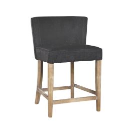 Nest Home Charlie Counter Stool in Grey Wash with Anew Black Finish ...