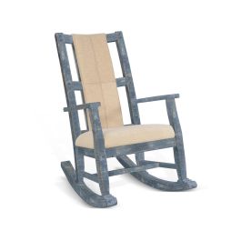 Sunny Designs Marina Ocean Blue Rocker Cushioned Seat & Back | Hudson's ...