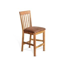 Sunny Designs Sedona Rustic Oak Slatback Barstool | Hudson's Furniture ...