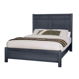 Vaughan-Bassett Custom Express Indigo Queen Architectural Bed | Hudson ...