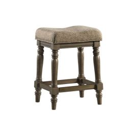 Intercon Balboa Park Roasted Oak Traditional Backless Barstool with ...
