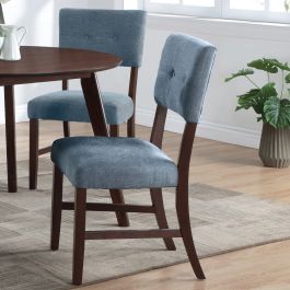 New Classic Tioga Blue Upholstered Dining Chair | Hudson's Furniture ...