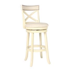 New Classic York 29-Inch Upholstered Barstool in White | Hudson's ...