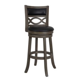 New Classic Manchester 29-Inch Upholstered Barstool with Black ...