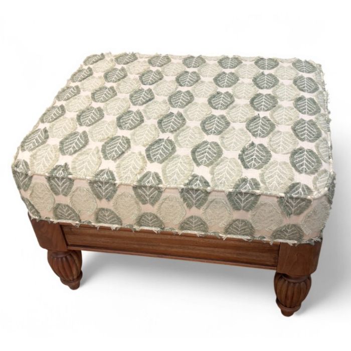 Braxton Culler Upholstered Green Leaf Ottoman | Hudson's Furniture ...