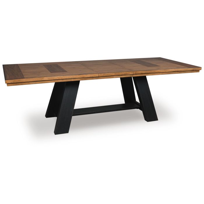 Greddinton Dining Extension Table Brown/Black | Hudson's Furniture ...