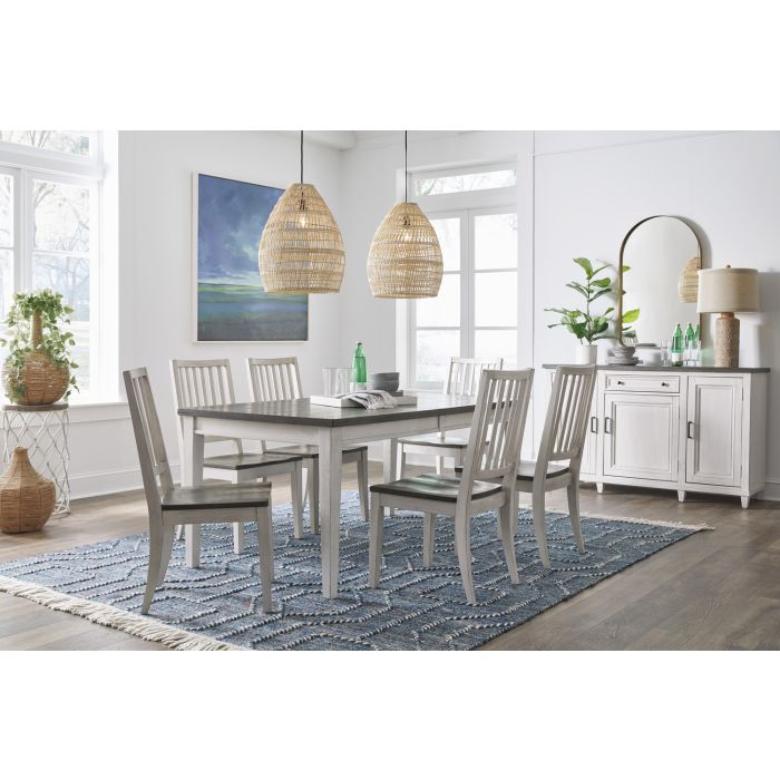 Aspenhome Caraway Aged Ivory Dining Table & 4 Side Chairs Set | Hudson ...