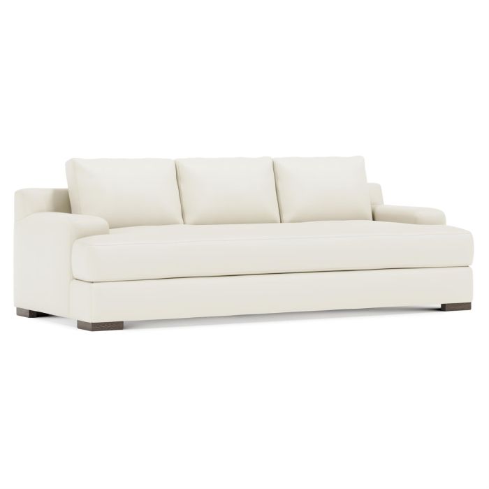 Bernhardt Andie Leather Sofa Without Pillows | Hudson's Furniture ...