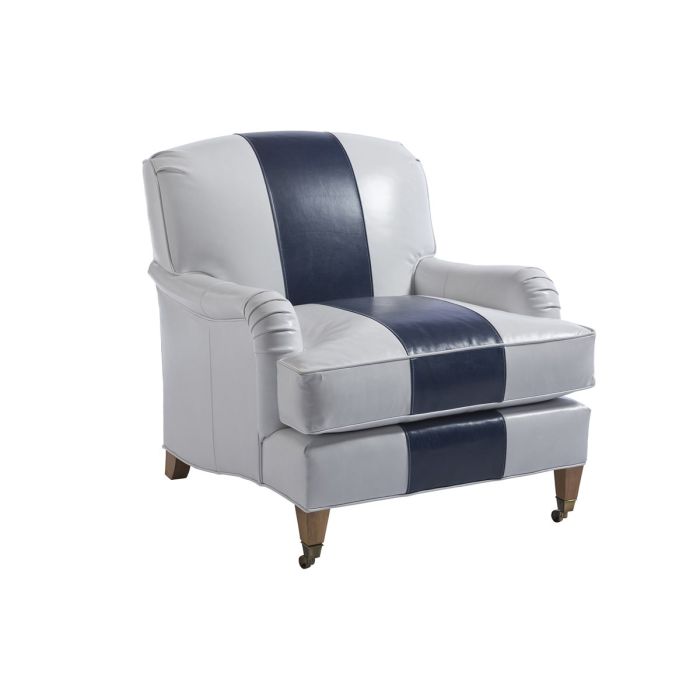Barclay Butera Upholstery by Barclay Butera Gray & Blue Sydney Leather ...