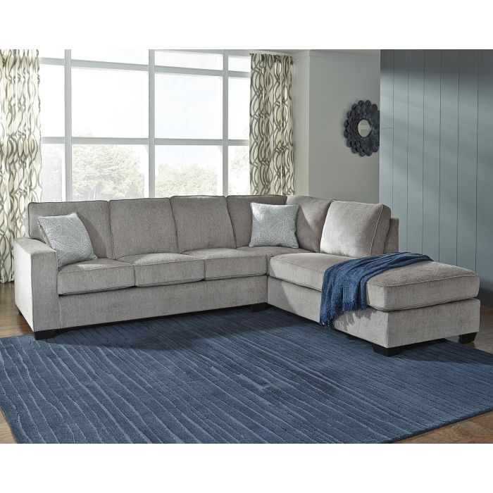 Altari 2-Piece Sectional with Chaise - Right-Arm Facing - Alloy ...