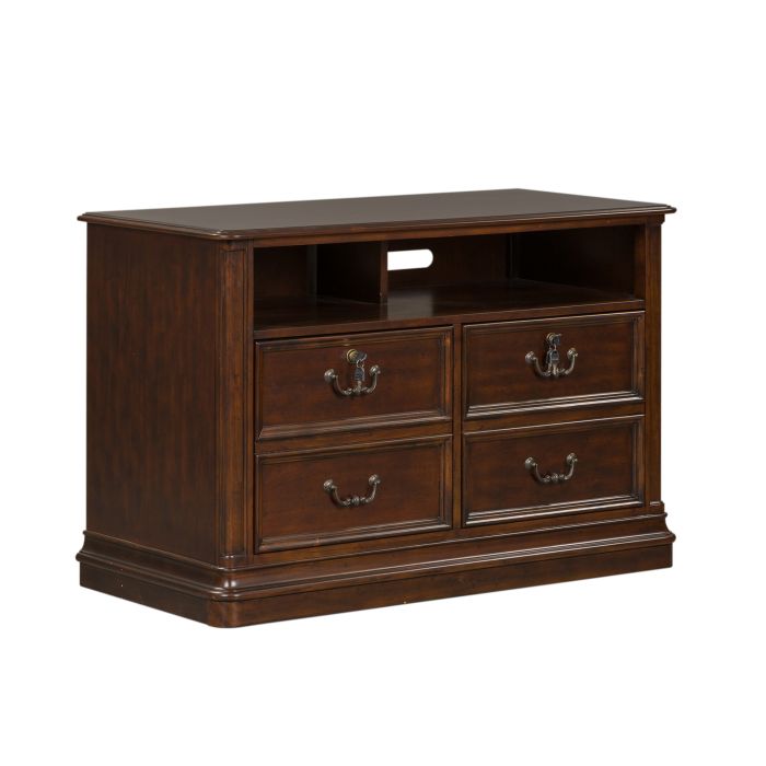 Liberty Furniture Brayton Manor Cognac Jr Executive Media Lateral File ...