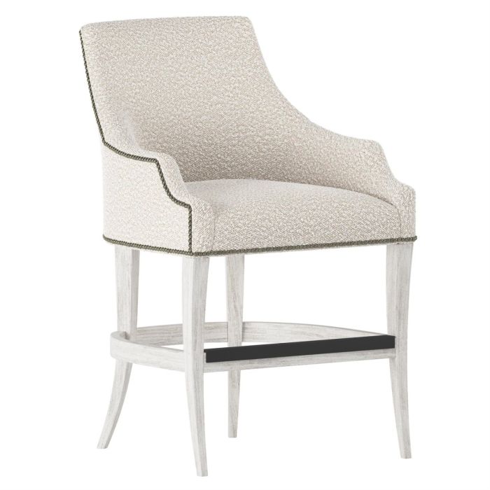 Bernhardt Keeley Upholstered Fabric Counter Stool | Hudson's Furniture ...