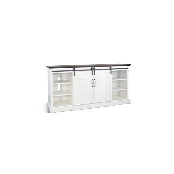 Sunny Designs Carriage House European Cottage TV Stand Console with ...