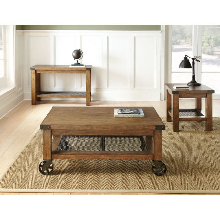 Steve Silver Hailee 3-Piece Cocktail Table & 2 End Tables Set In ...